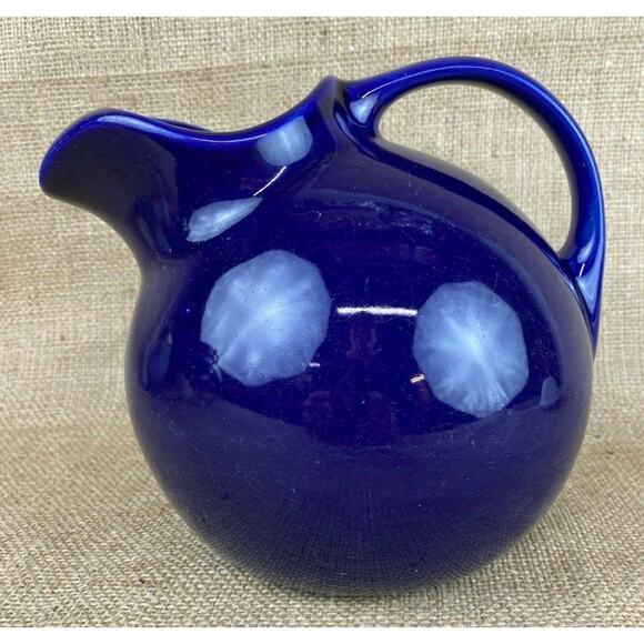 Hall | Dining | Cobalt Blue Hall 633 Usa Pitcher With Ice Lip Condition ...